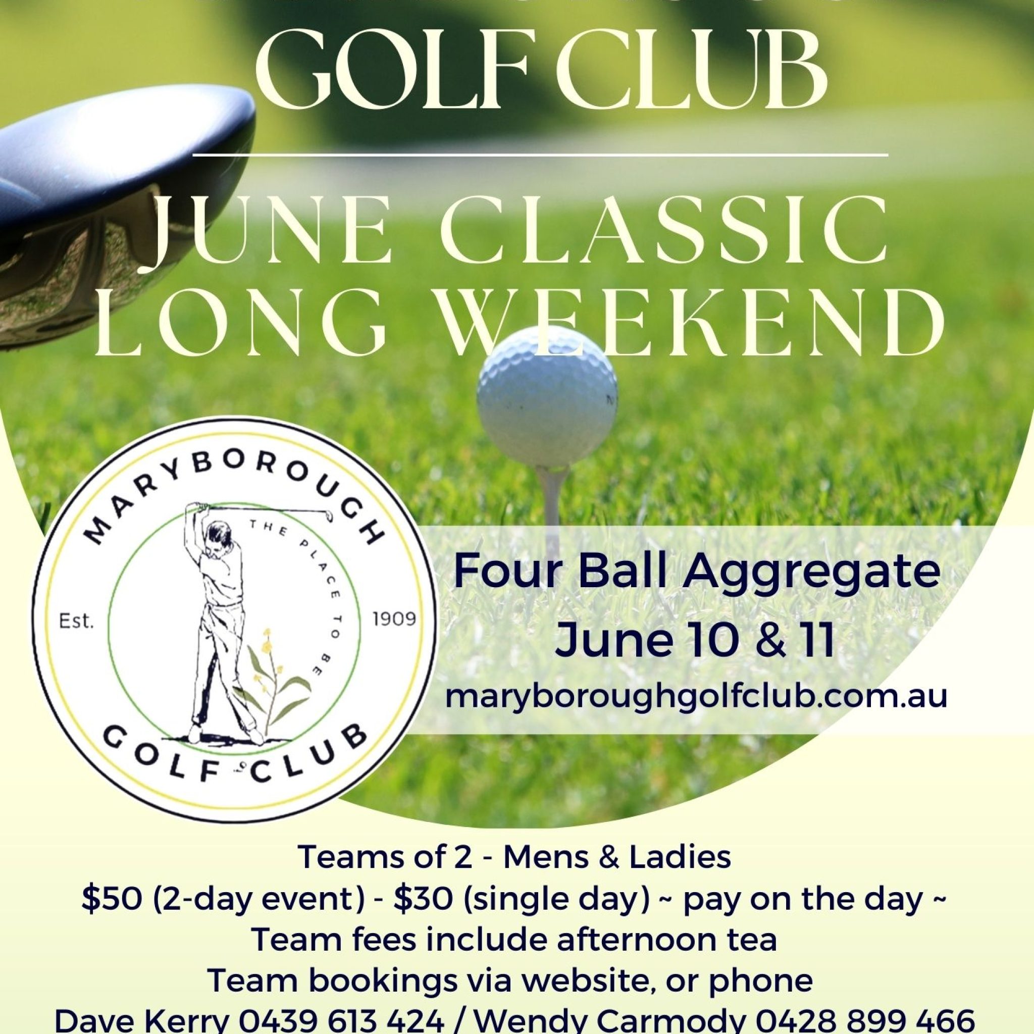 june-classic - Maryborough Golf Club Lawn Bowls & Bistro